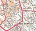 Stoke on Trent Street Map
