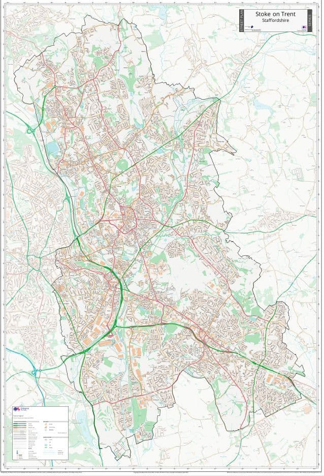 Stoke on Trent Street Map