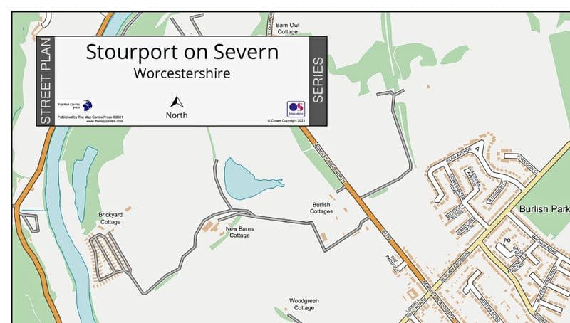 Stourport on Severn Street Map