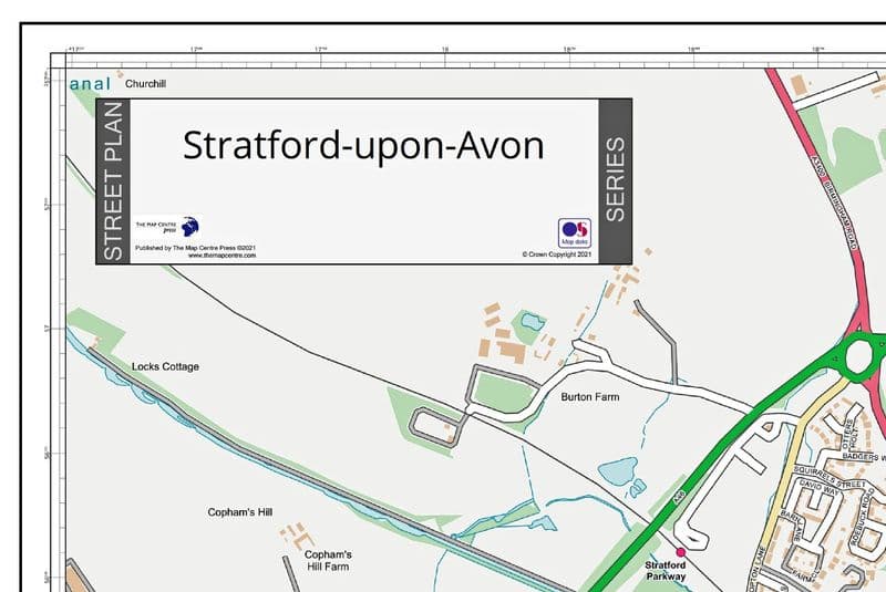 Stratford upon Avon Street Map