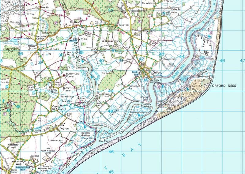 Suffolk Coast & Heaths - AONB Wall Map - 2024