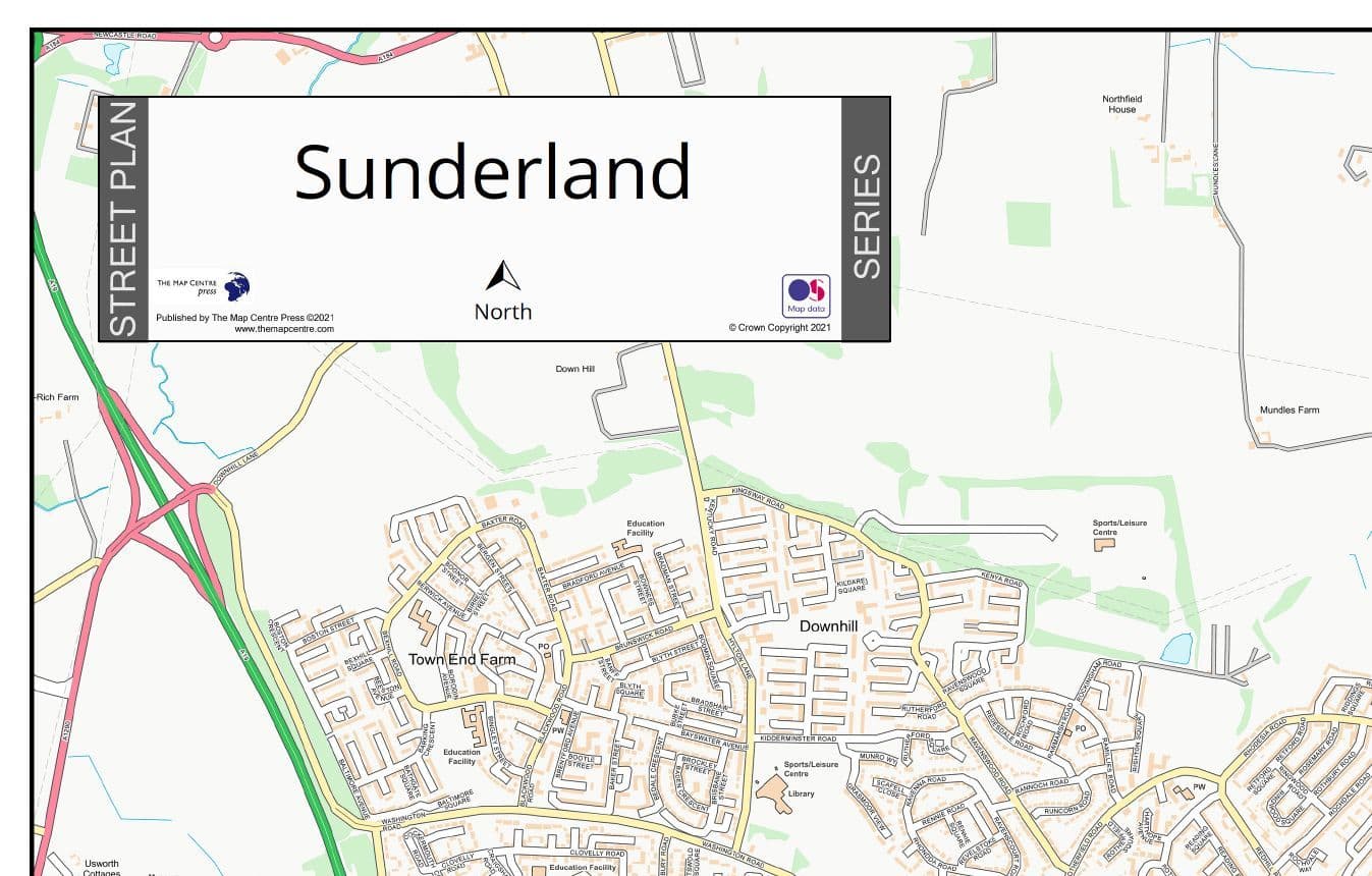 Sunderland Street Map