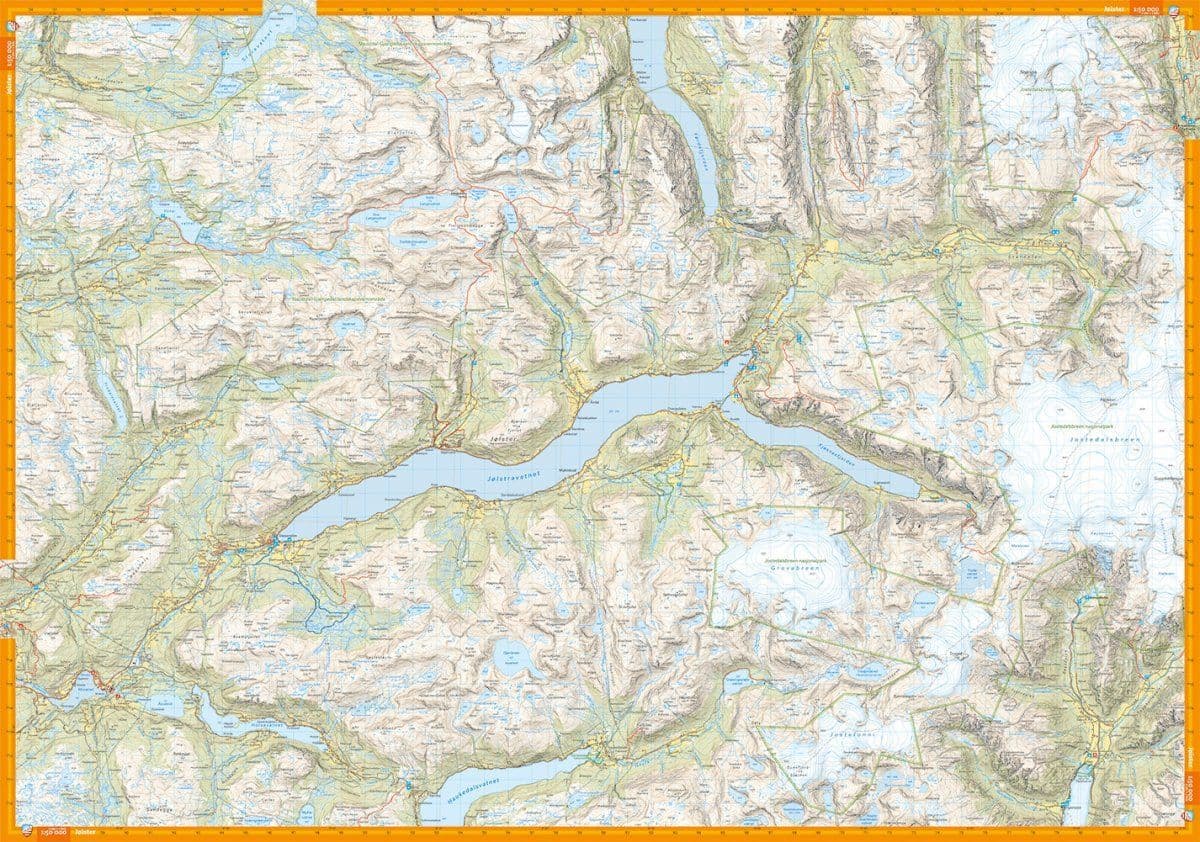 Sunnfjord Jølster & Førde - Hiking Map - Calazo BD 360