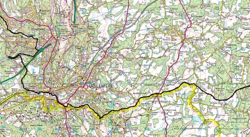 Surrey - Extra Large County Wall Map - 140 x 98cm