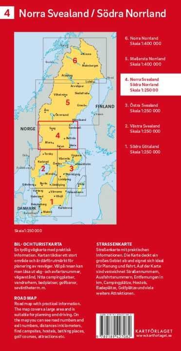 Sweden Regional Map 4 Central