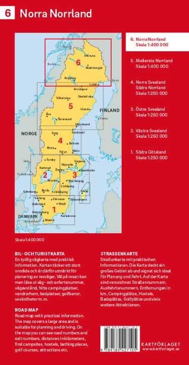 Sweden Regional Map 6 Lapland