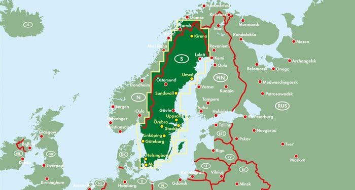 Sweden Road Atlas - F&B