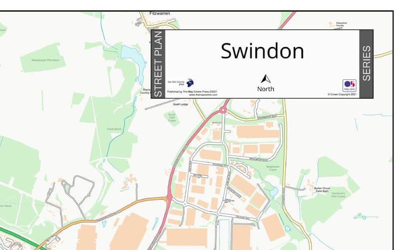 Swindon Street Map