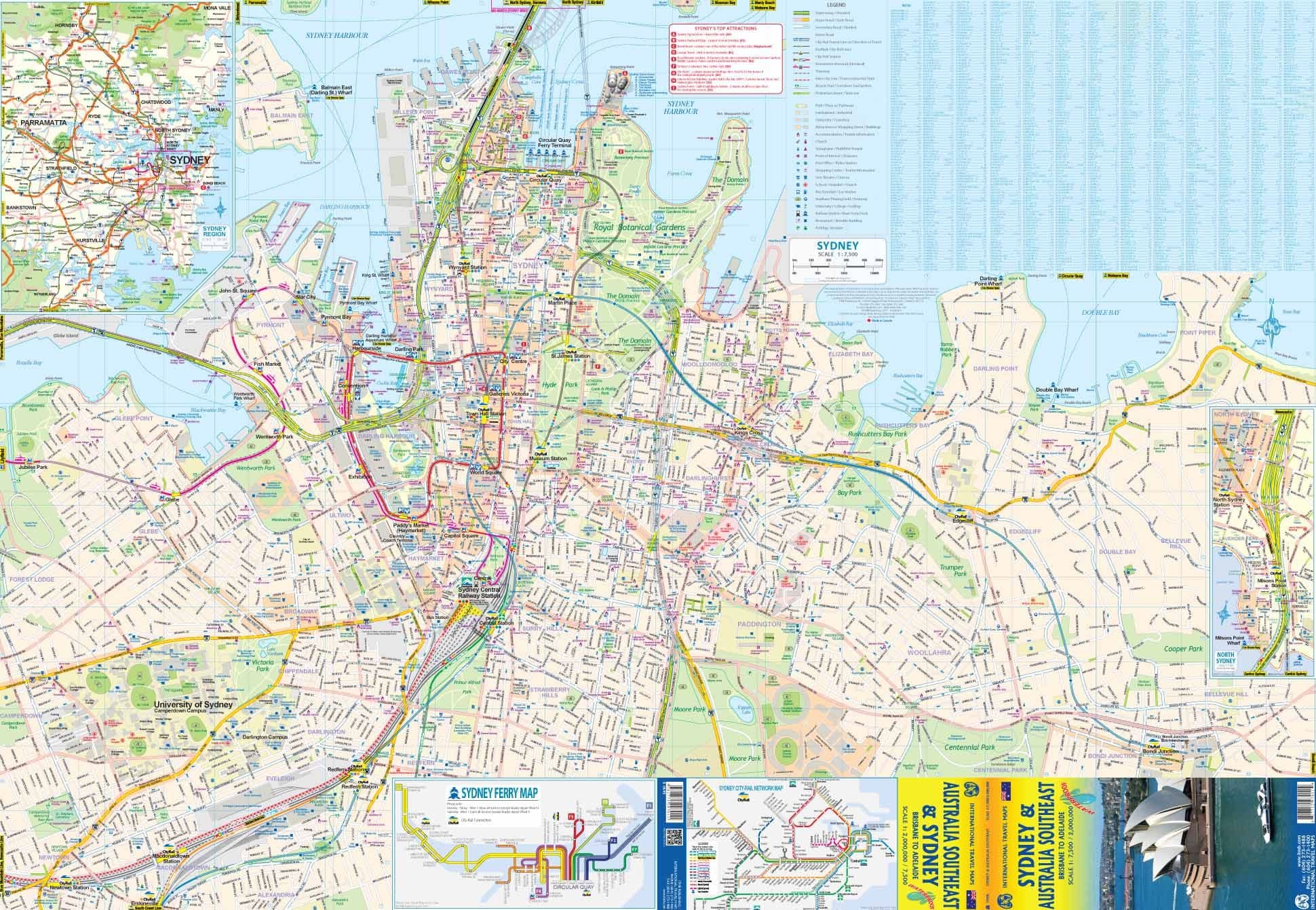 Sydney tourist map 60 photos - Morilly.com