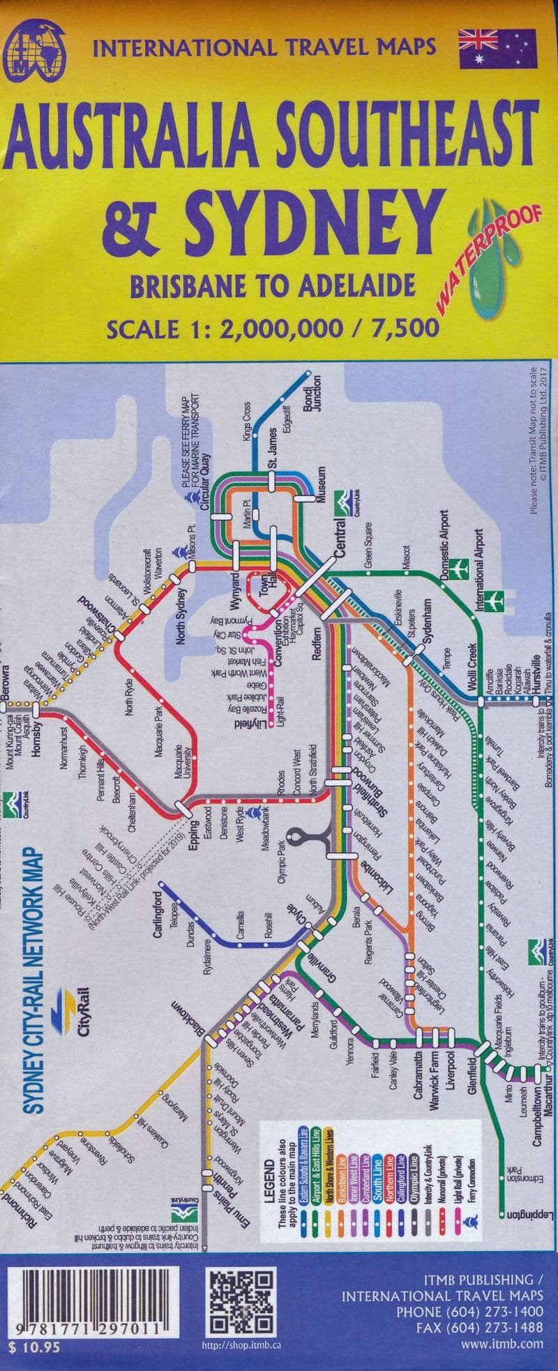 Sydney & SE Australia Tourist Map - ITM