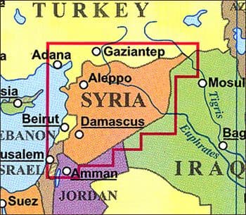 Syria & Lebanon Road Map - Gizi