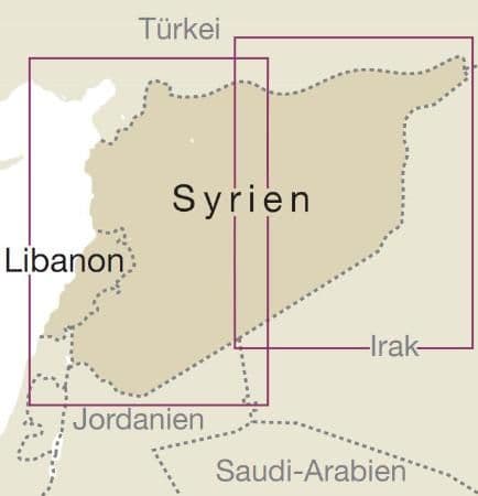 Syria & Lebanon Road Map - Reise