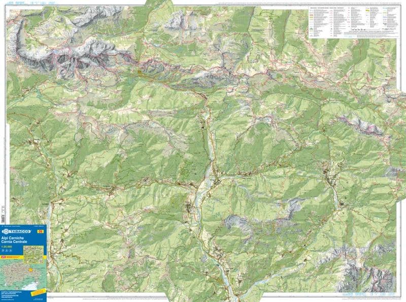 Tabacco 09 - Alpi Carniche - Carnia Centrale