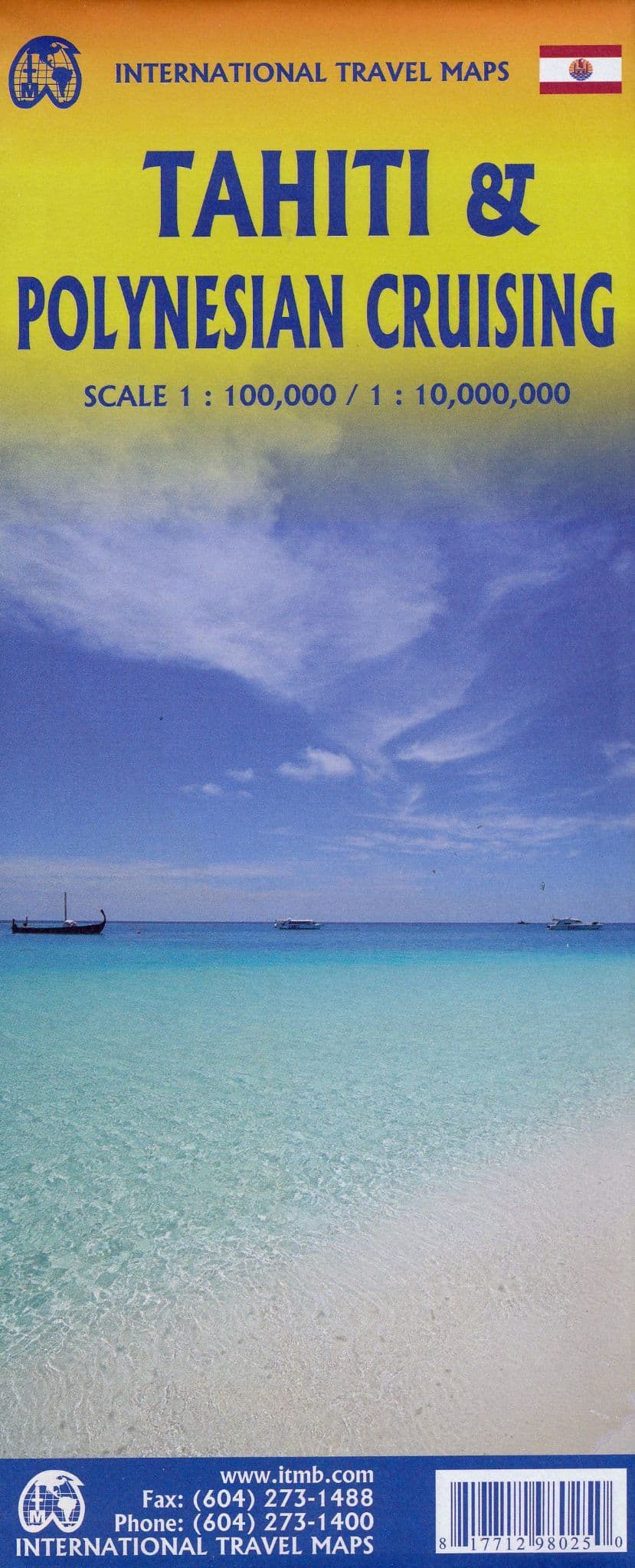 Tahiti & Polynesian Cruising Travel Map