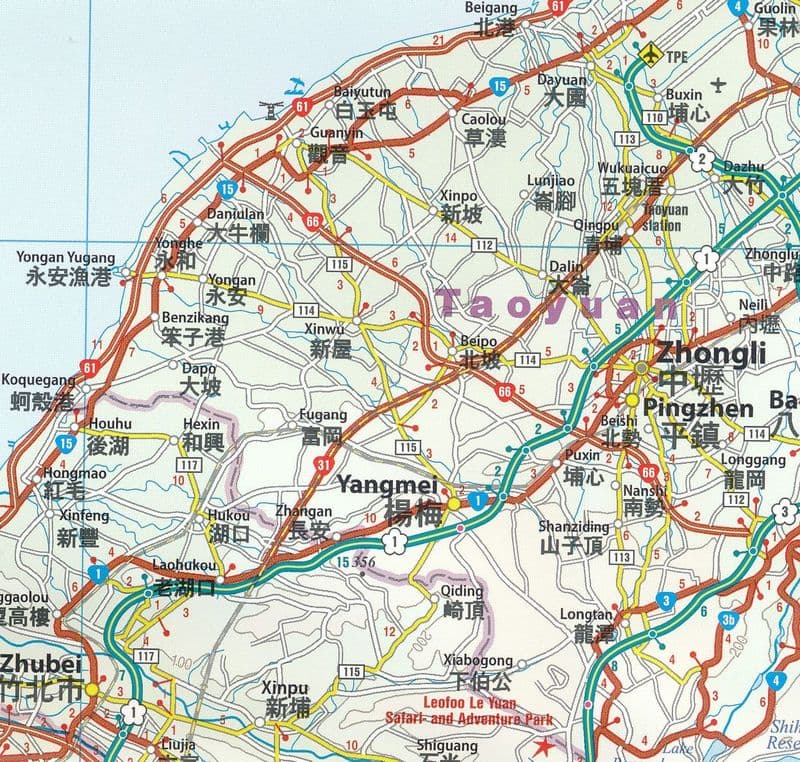 Taiwan Road Map - Reise