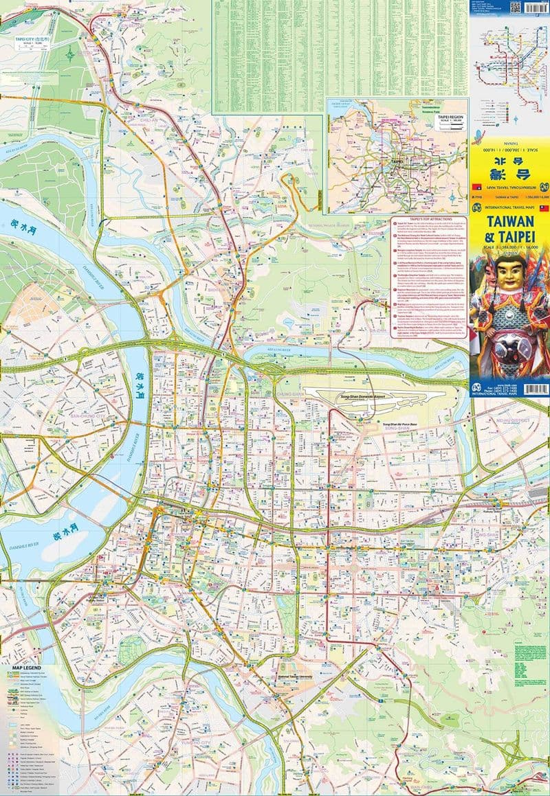 Taiwan & Taipei Travel Map