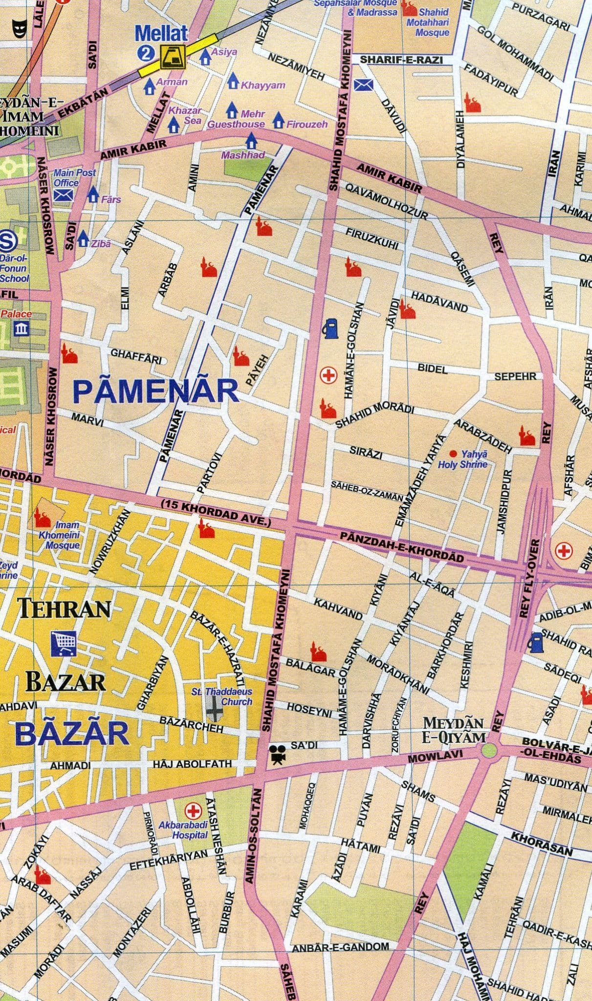 Tehran & North Iran Travel Map