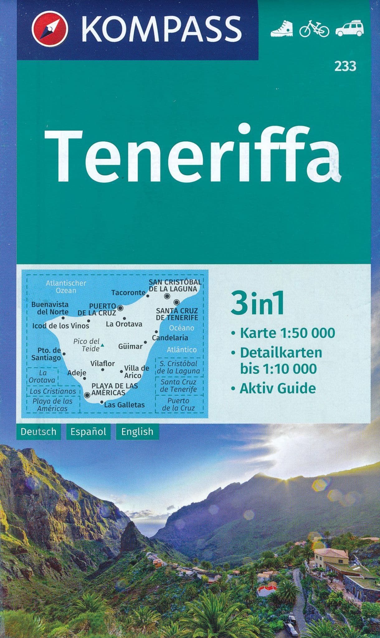 Tenerife - Kompass Hiking Map 233
