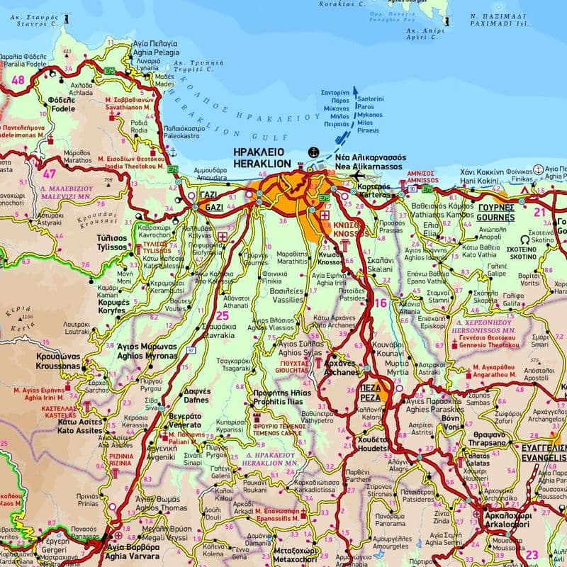 Terrain Road Map 7 - Crete