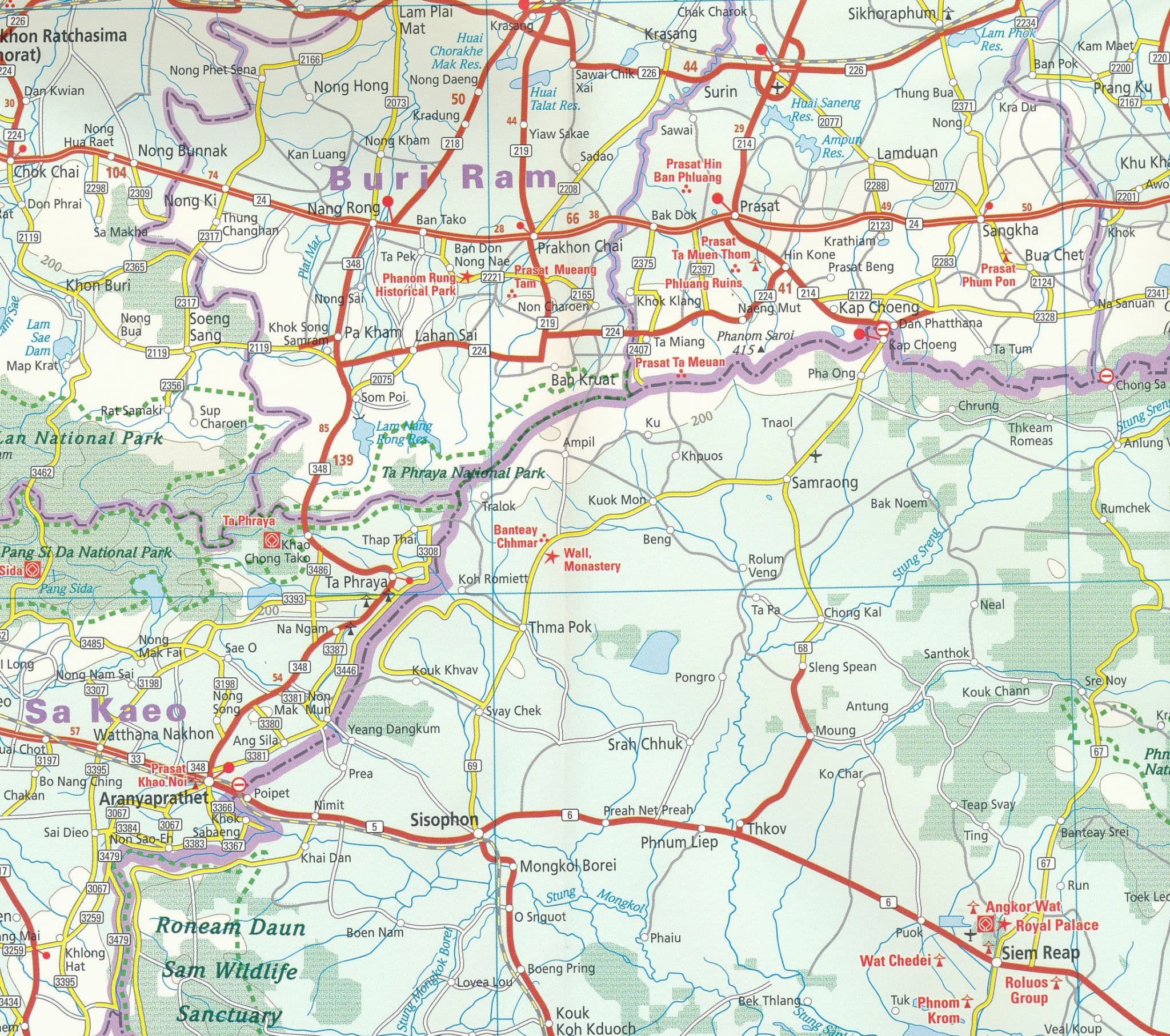 Thailand Road Map - Reise