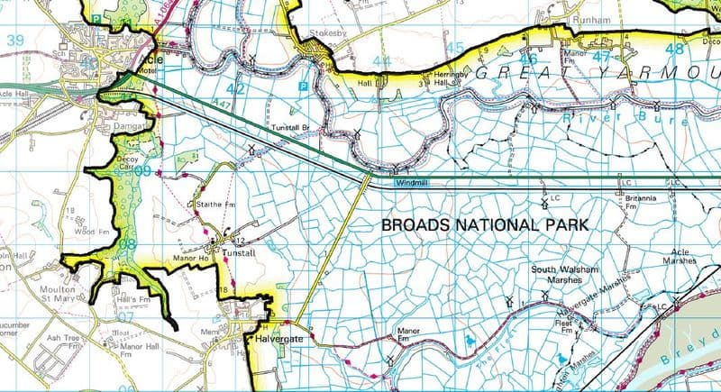 The Broads National Park - Wall Map - 2025