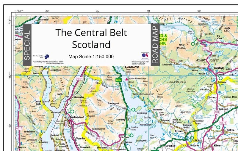 The Central Belt - Special Road Map