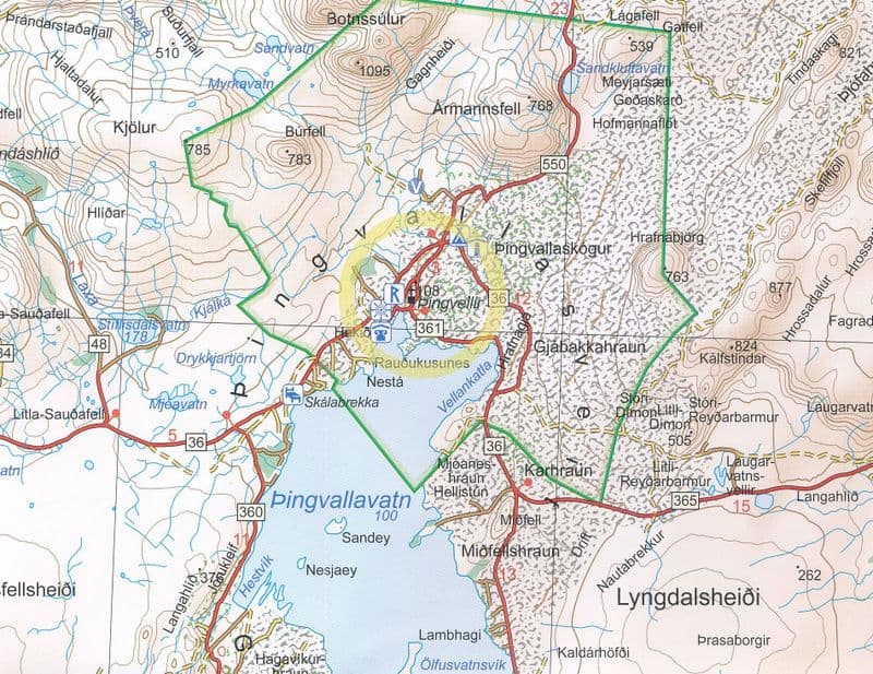 The Golden Circle - Map 1 - Iceland S35