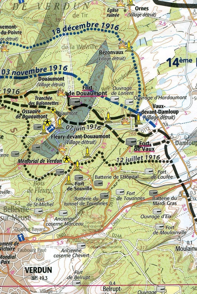 The Great War 1916 IGN Battlefield Map The Verdun