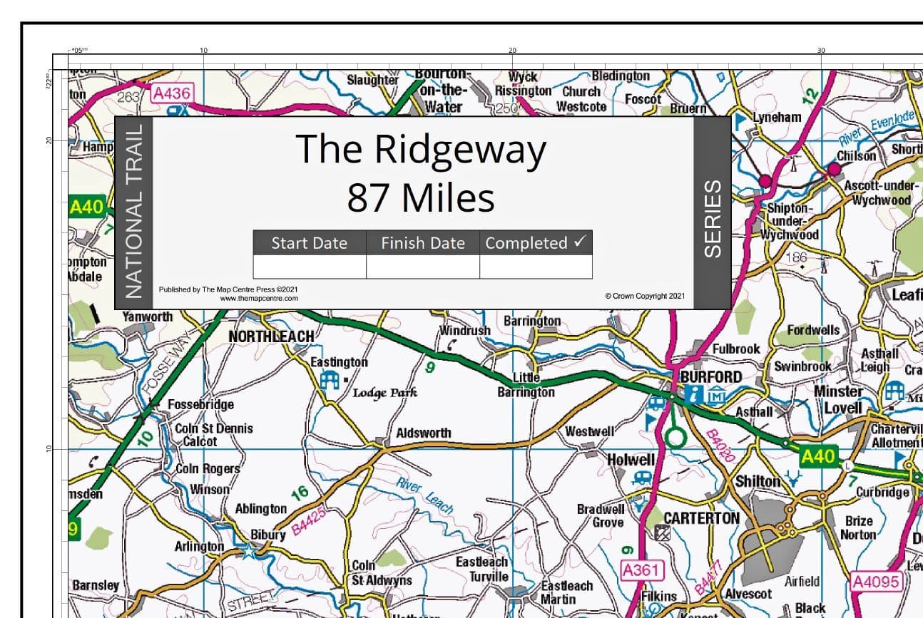 The Ridgeway - Wall Map