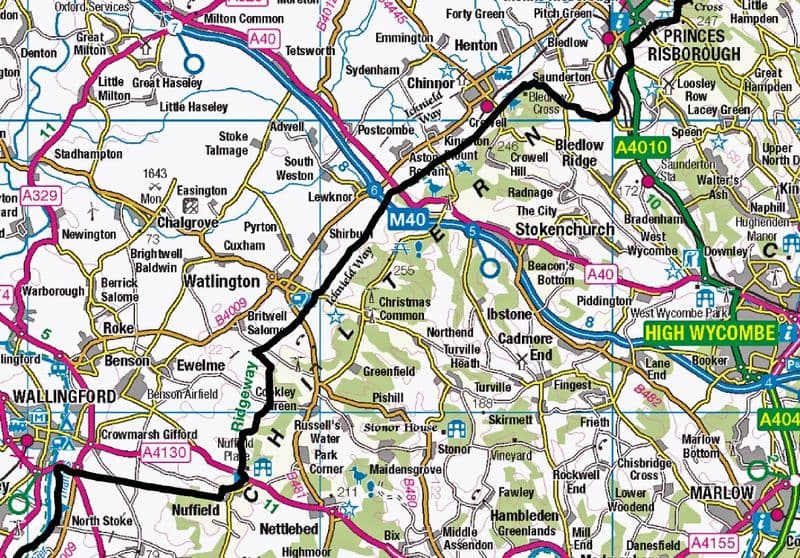The Ridgeway - Wall Map