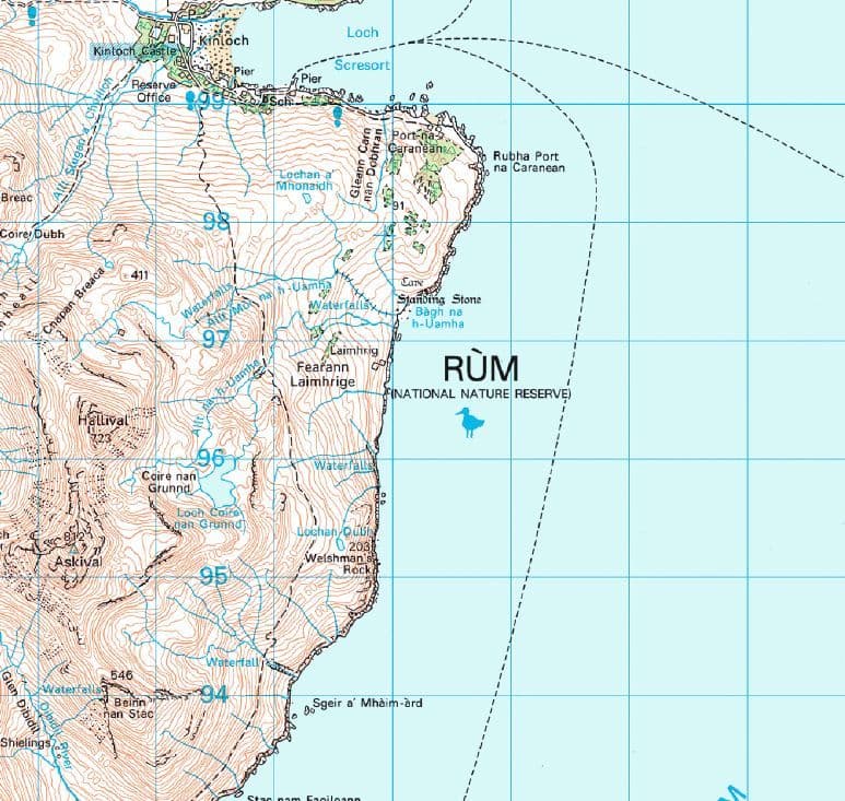 The Small Isles - Wall Map - 1 50 000 - The Map Centre Press