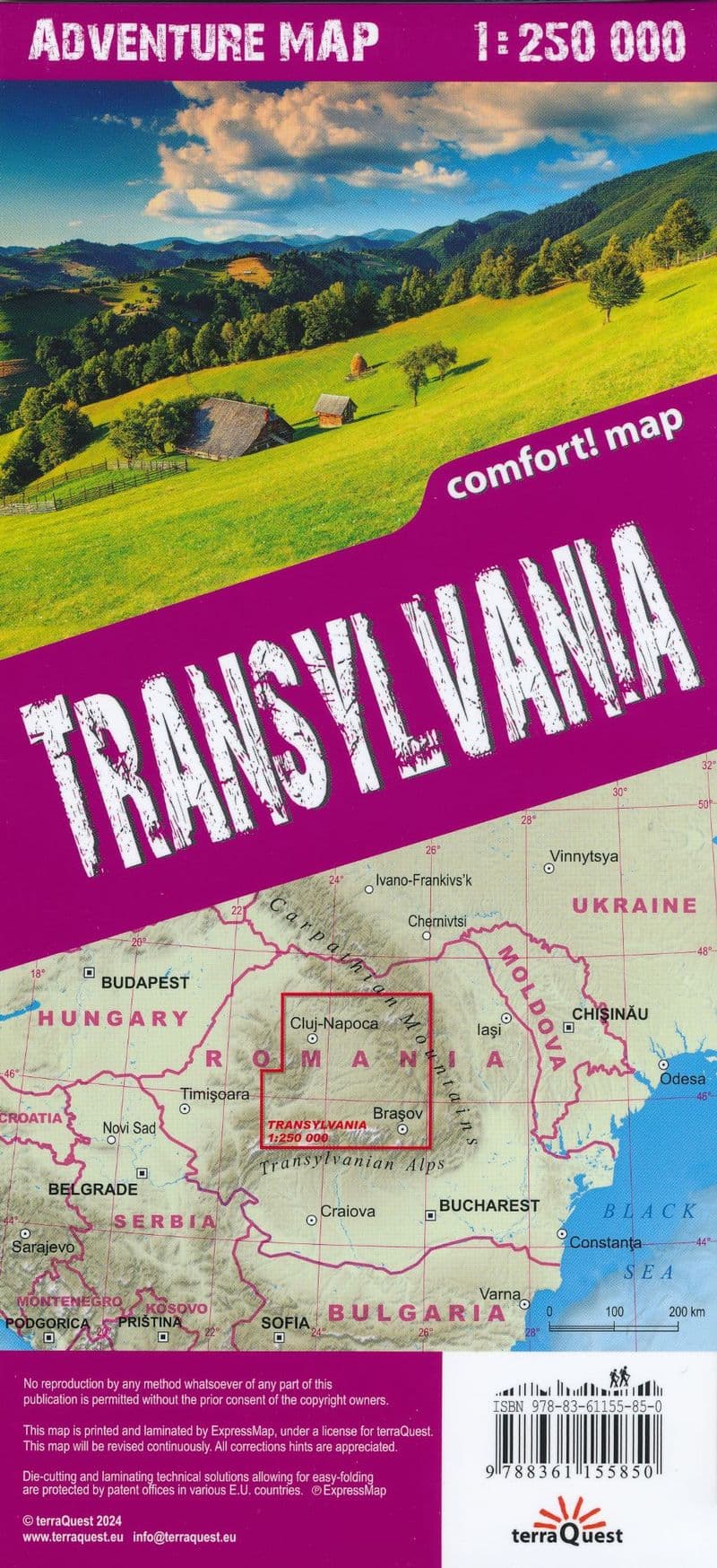 Transylvania - Tourist Map - TerraQuest