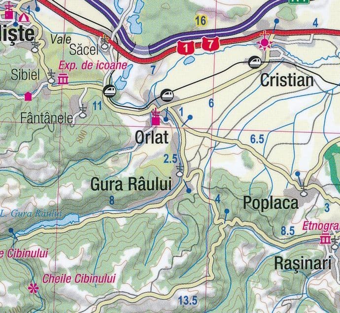 Transylvania - Tourist Map - TerraQuest