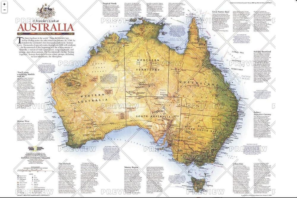 Travellers Look at Australia - National Geographic - 1988
