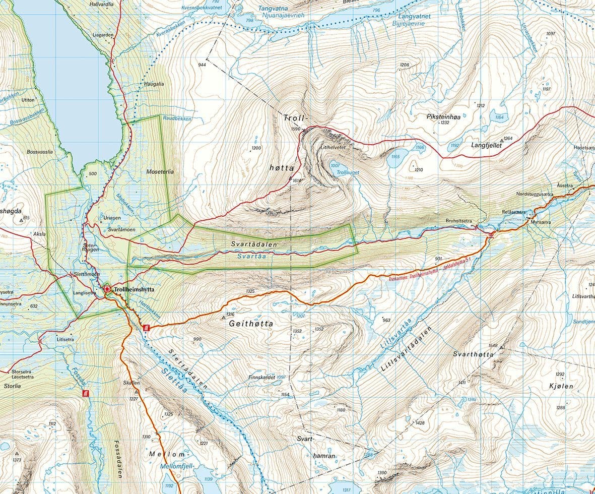Trollheimen - Hiking Map - Calazo BD 390