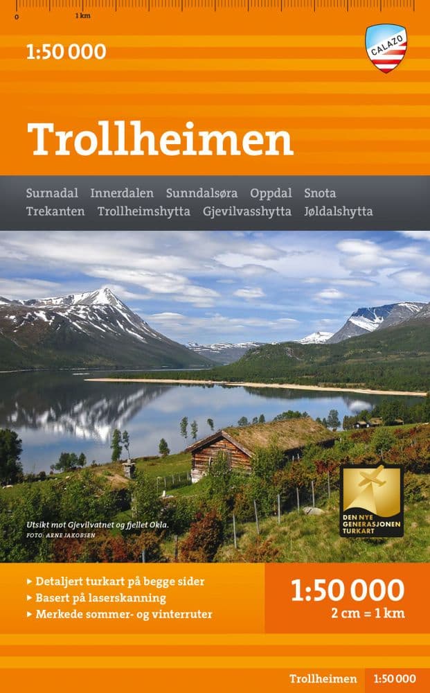 Trollheimen - Hiking Map - Calazo BD 390