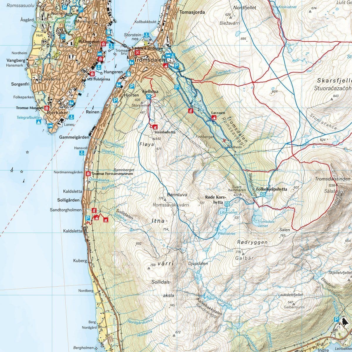 Tromsø - Hiking Map - Calazo BD 400