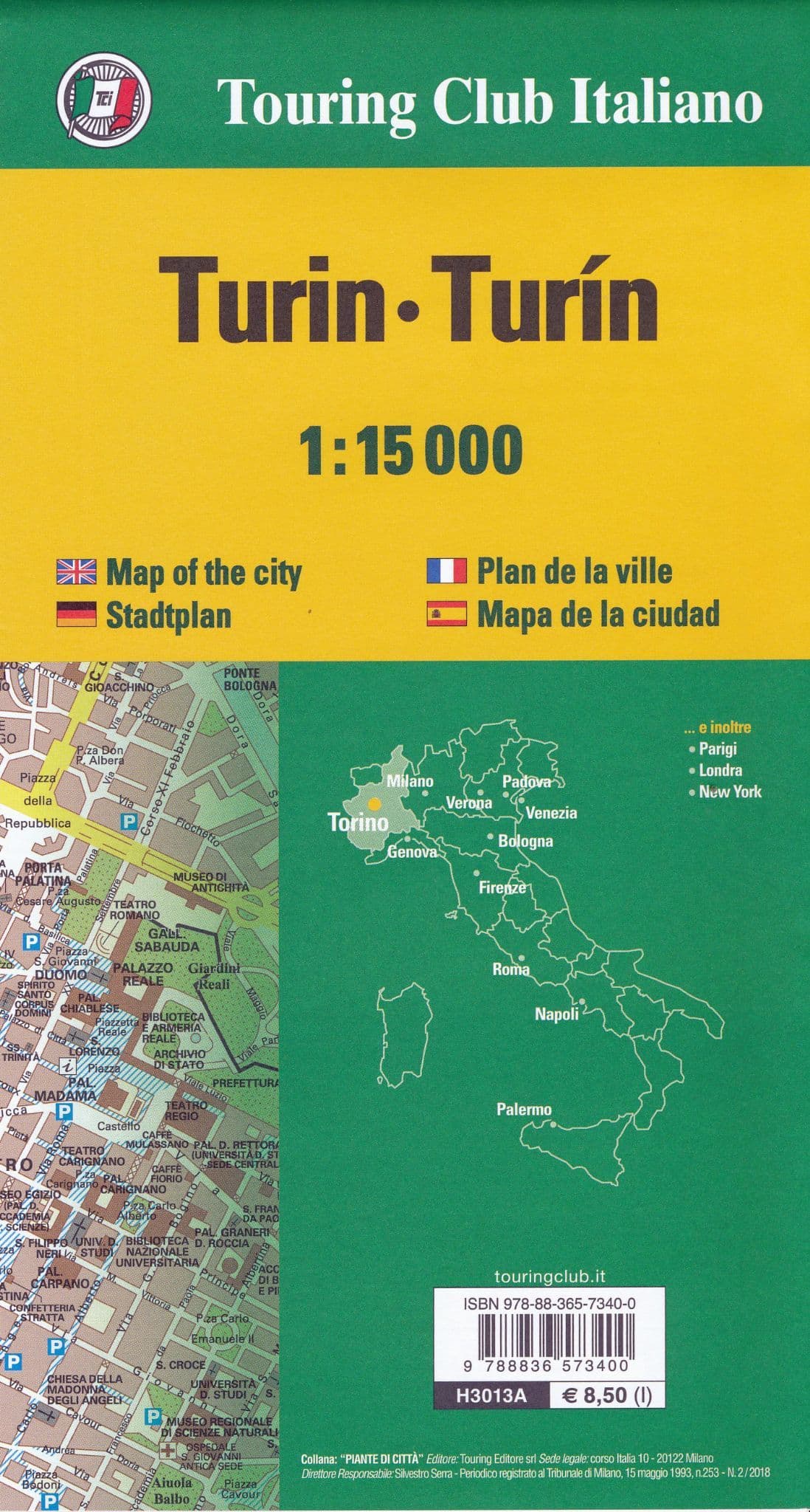 Turin Street Map - TCI