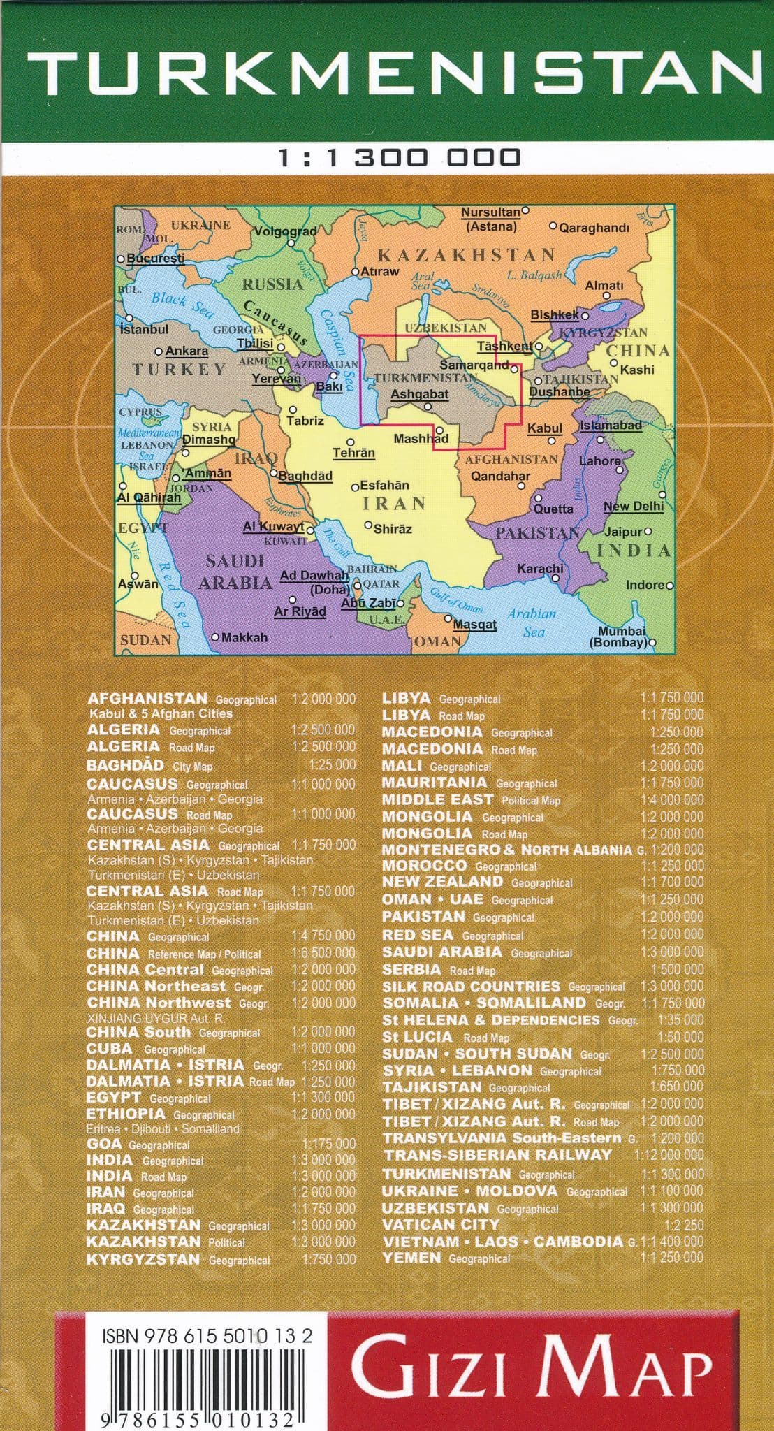 Turkmenistan Road Map - Gizi