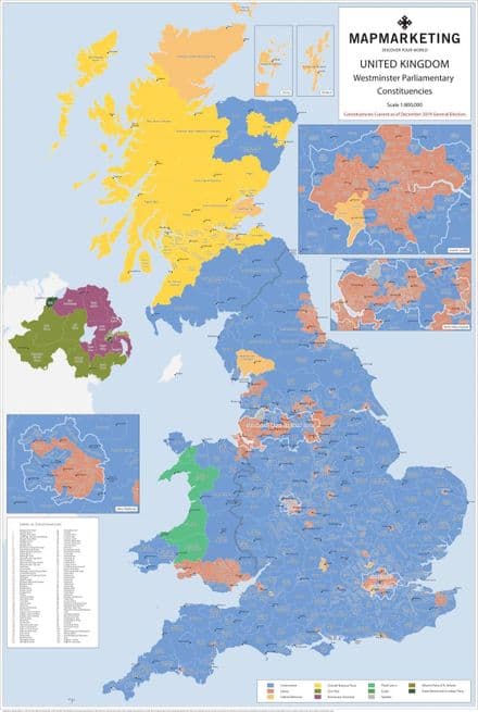 British Isles Wall Maps