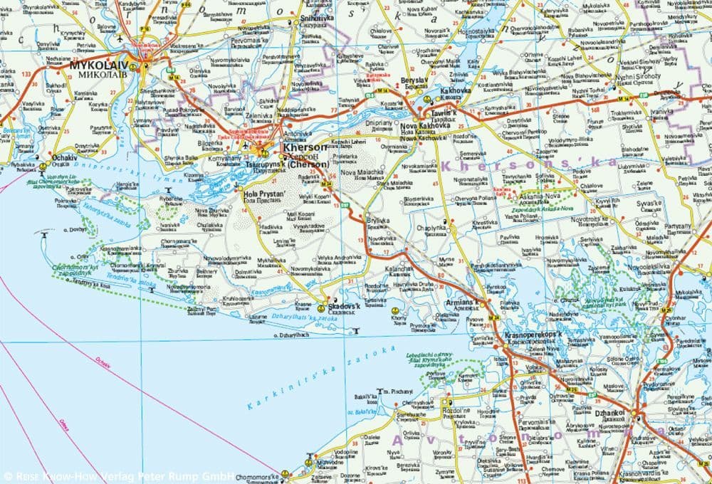 Ukraine - Road Map - Reise