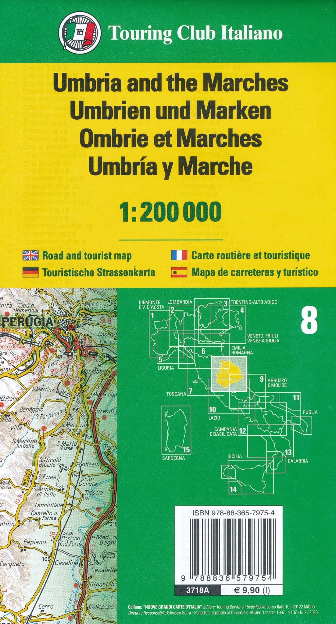Umbria & Marche - TCI Road Map