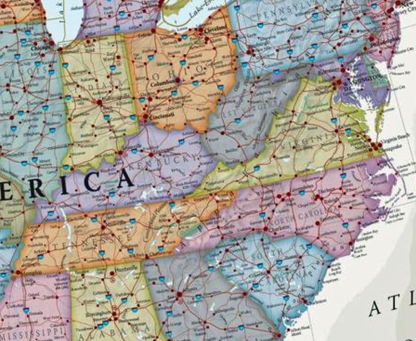 USA - Classic - Maps International