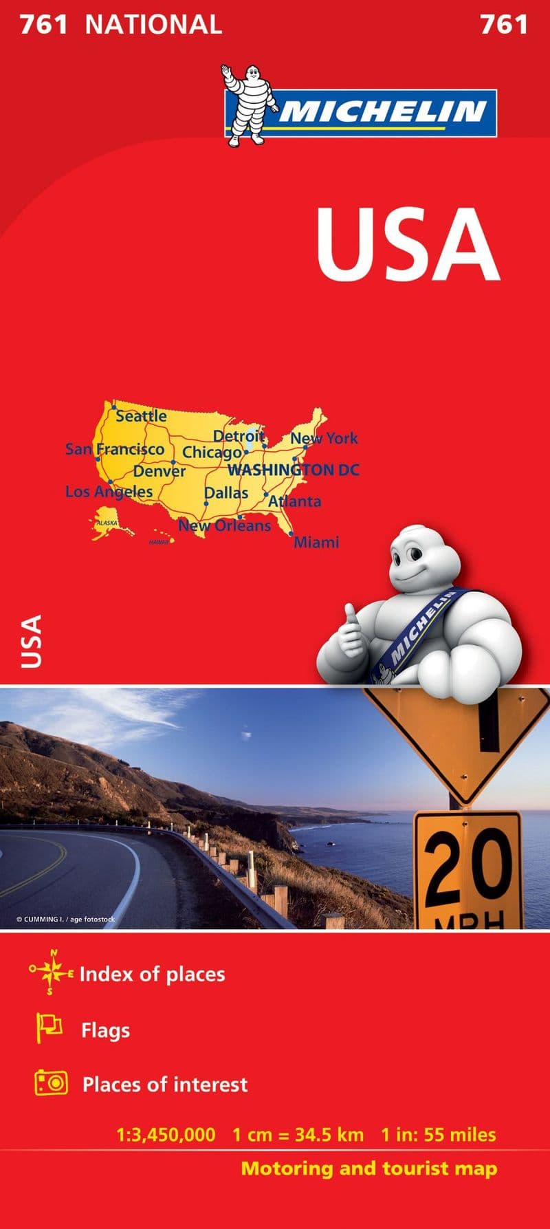 USA - Michelin National Map 761