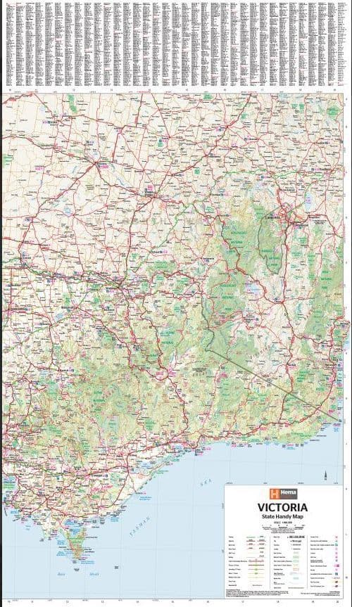 Victoria - Handy State Road Map - Hema 3 12H