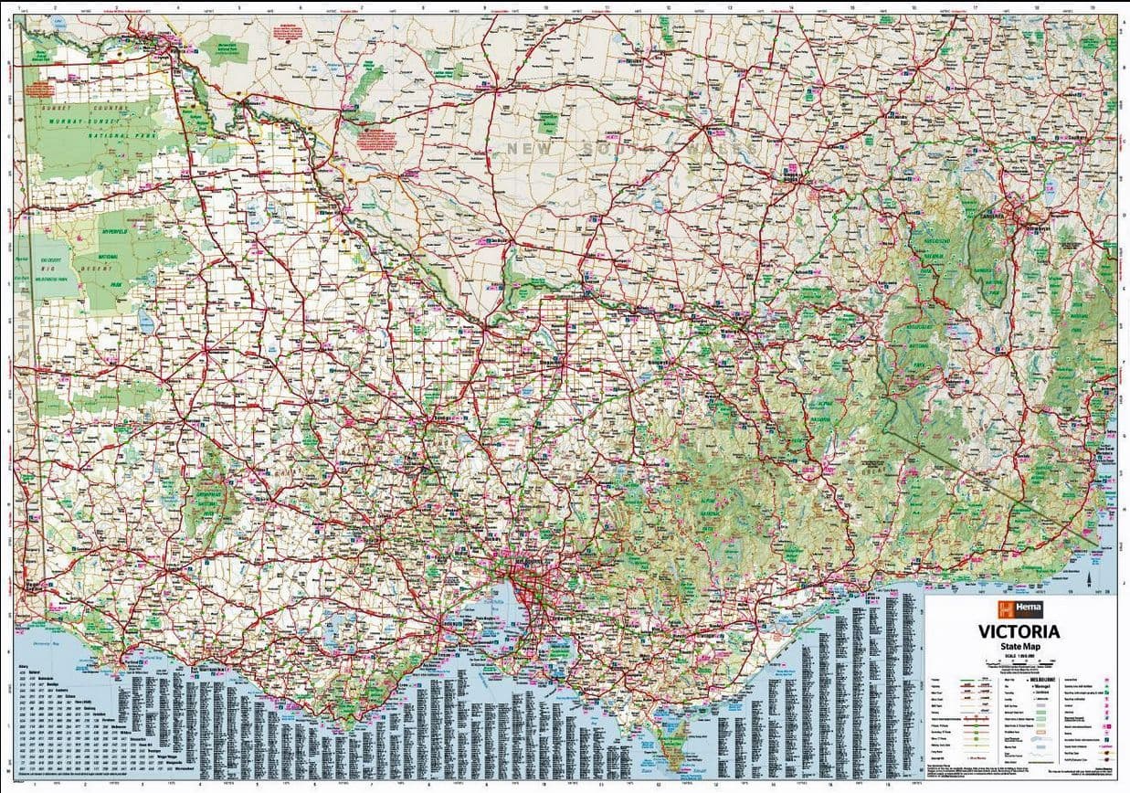Victoria - Large State Road Map - Hema 3 12L