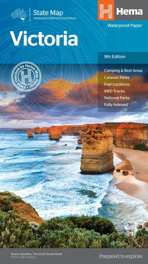 Victoria - Large State Road Map - Hema 3 12L