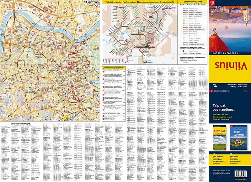 Vilnius Street Map - Jana Seta