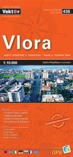 Vlora City Street Map - Vektor