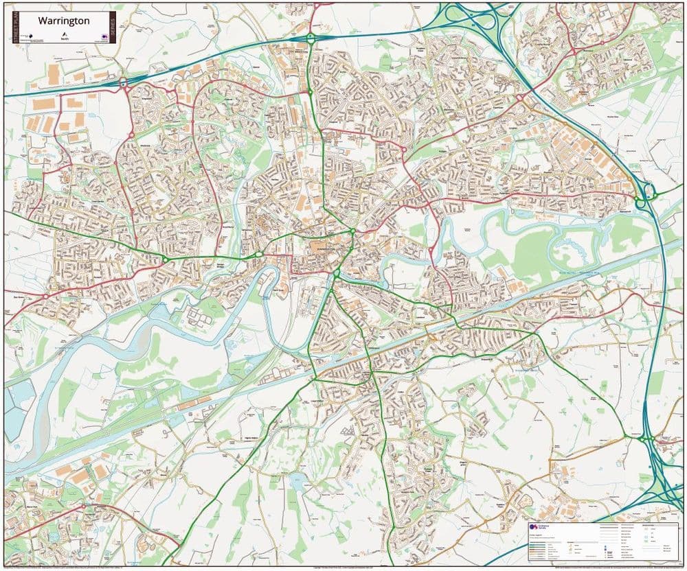 Warrington Street Map
